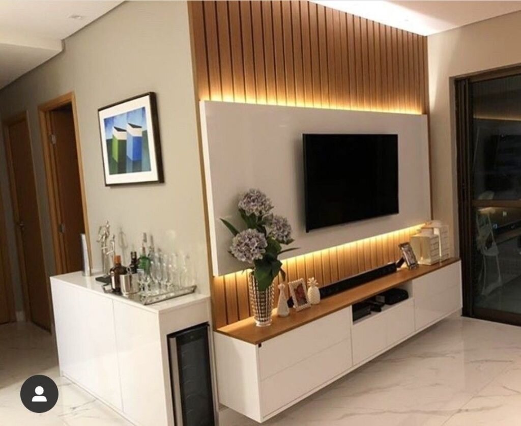 30 ideias de rack para sala de tv com painel