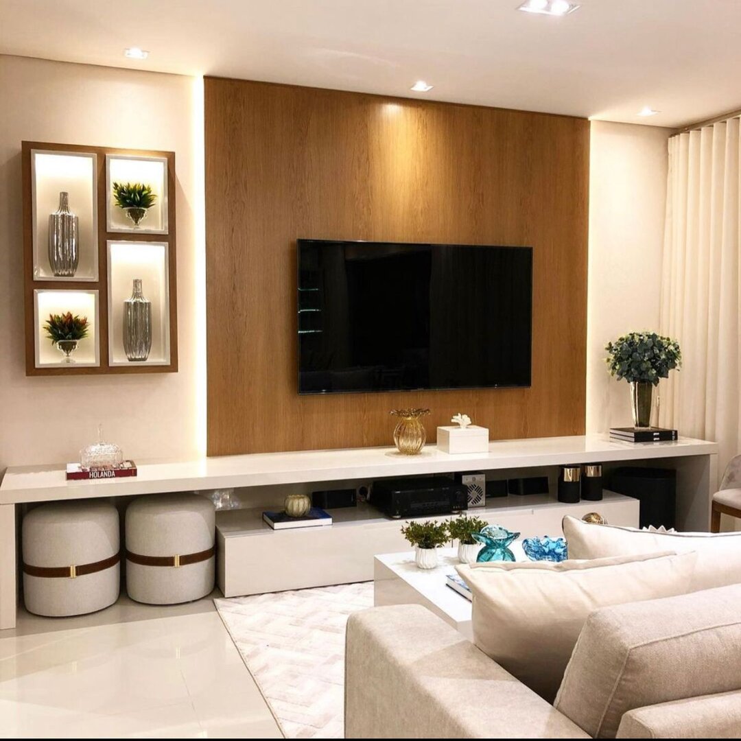 30 ideias de rack para sala de tv com painel